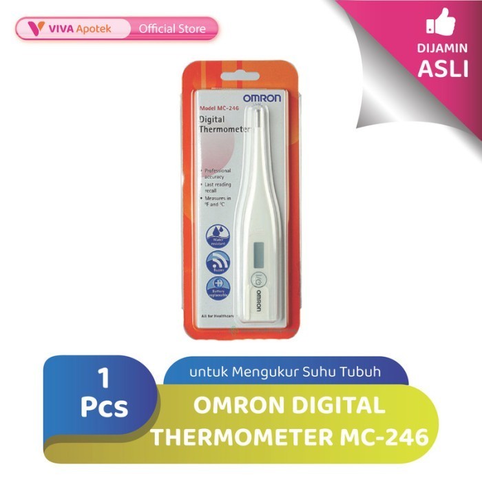 Jual Omron Digital Thermometer MC-246 Pengukur Suhu Tubuh (1 Pcs) | Shopee Indonesia