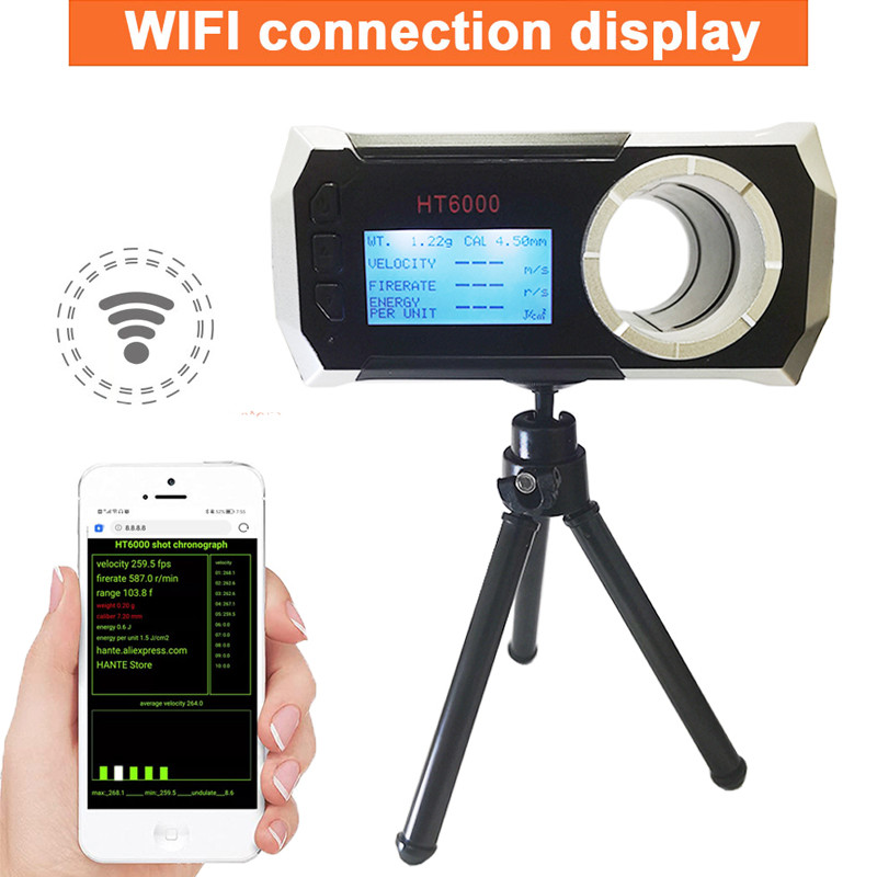 Jual HARUMANES WiFi Bullet Firing Speed Chronograph HT6000 Shooting ...