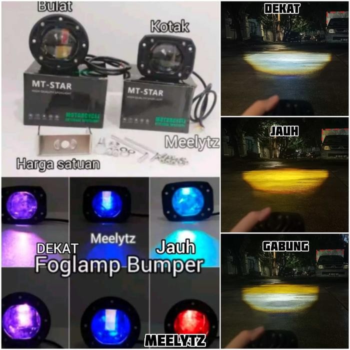 Jual Lampu Foglamp Bumper Laser Gun Led Bumper Bemper Mobil 3Inc Kuning ...