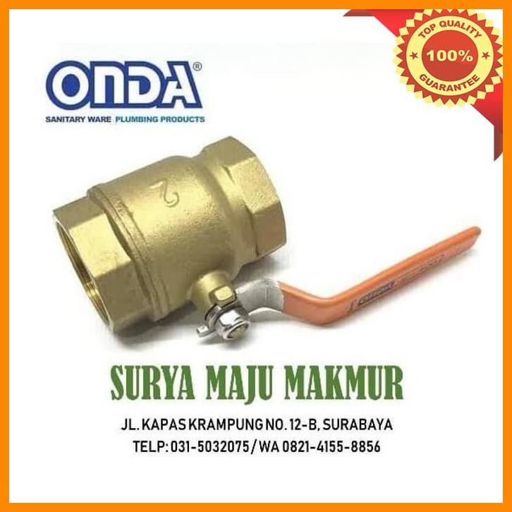 Jual [SMM] BALL VALVE BALLVALVE STOP KRAN KERAN ONDA KUNINGAN 2 INCH DIM ASLI | Shopee Indonesia