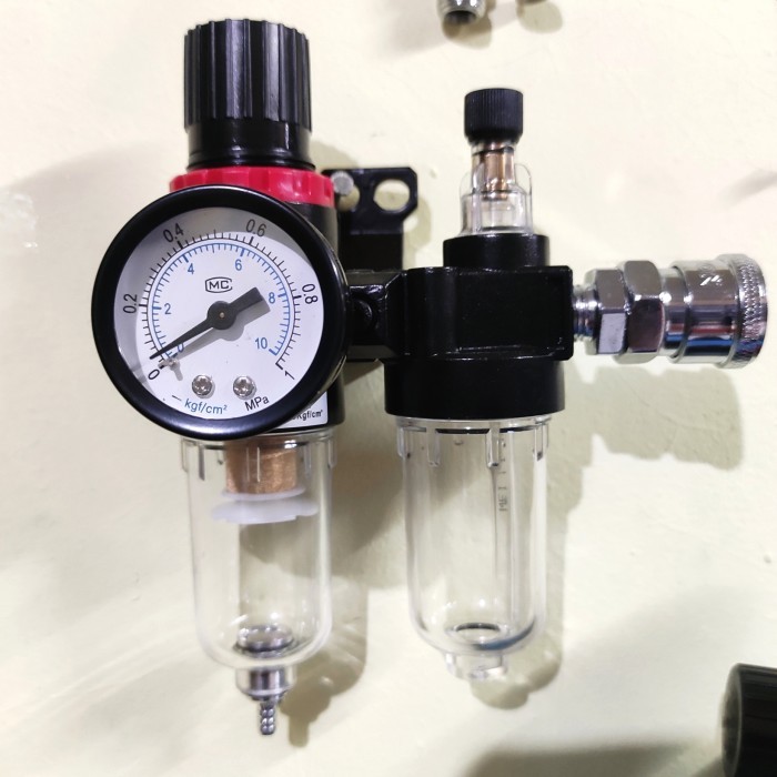 Jual Filter Air Regulator Kompresor 2 Tabung | Shopee Indonesia