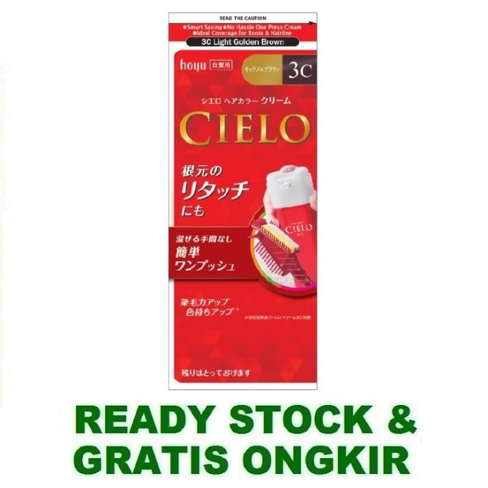 Jual Cielo Cream Hair Colour 3C Light Golden Brown - Japan Semir Rambut ...