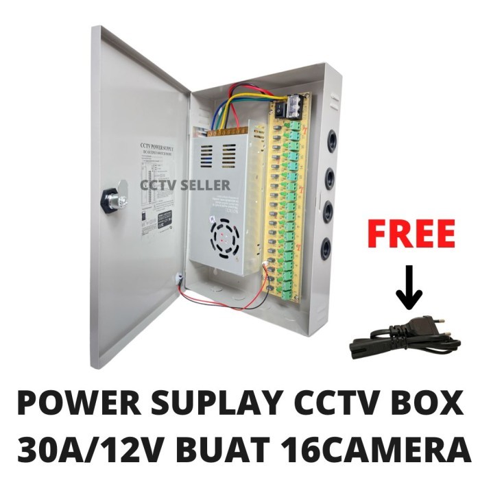 Jual Power Suplay Cctv Box 30A/12V Buat 16 Camera | Shopee Indonesia