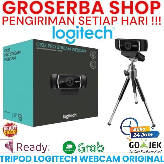 Jual TRIPOD WEBCAM LOGITECH ORIGINAL C922 PRO C920 PRO BRIO 4K TRIPOD ...