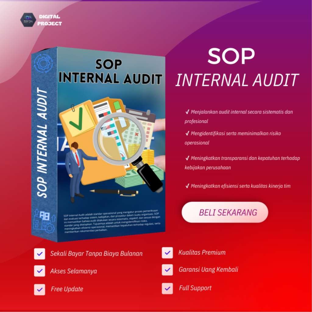 Jual Paket SOP Internal Audit - Sistem Operasi Internal Perusahaan – Pedoman Prosedur ...
