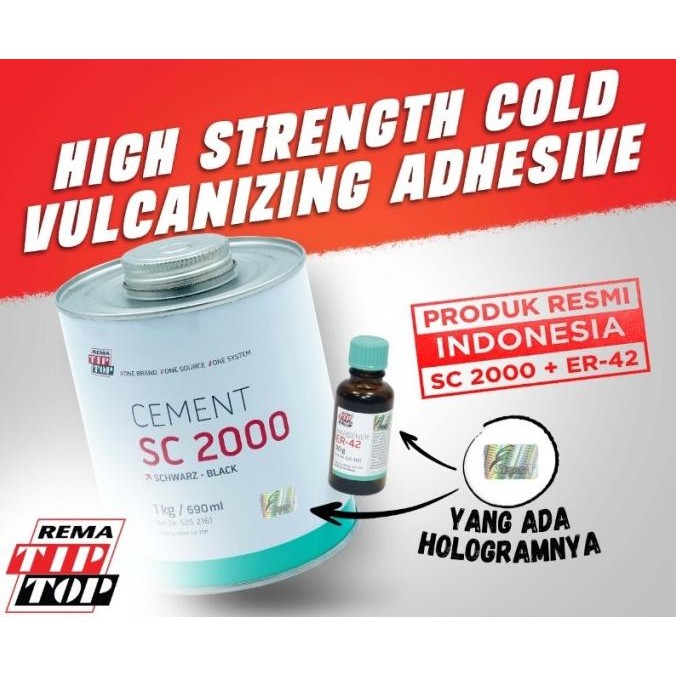 Jual Lem Sc 2000 + Hardener Er 42 ( Ready Stock ) Rema Tip Top Kode ...