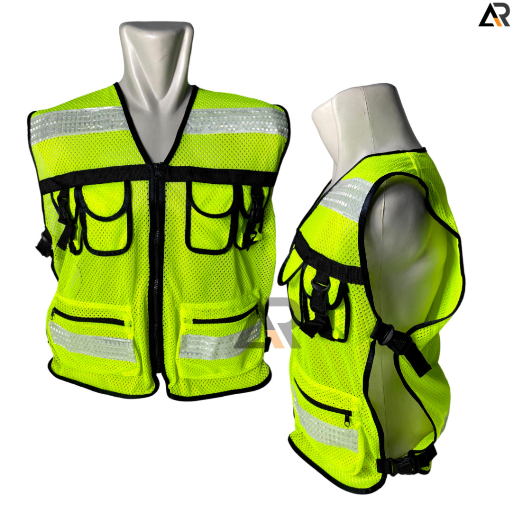 Jual BIG PROMO Rompi Jaring Safety Kerja Proyek 6 Kantong Rompi ...