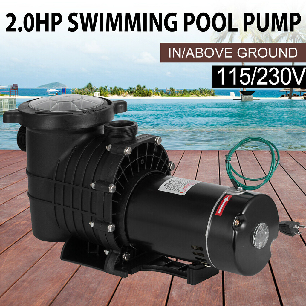 Jual GJZ 2HP Swimming Pool Filter Pump Motor W/Strainer Hi-Flo Aquarium ...