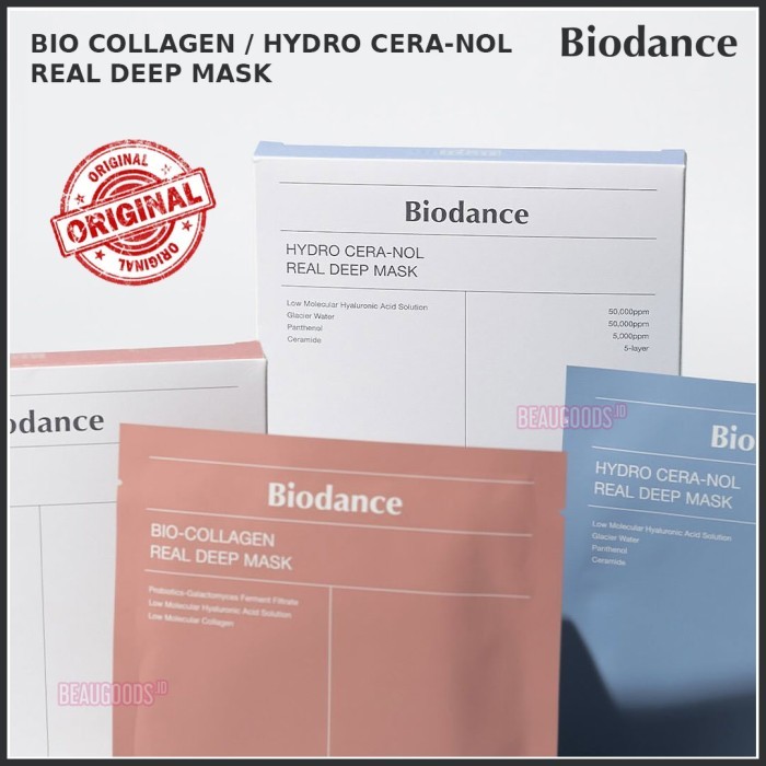 Jual BIODANCE Bio Collagen / Hydro Cera-Nol Real Deep Mask - ORIGINAL KOREA | Shopee Indonesia