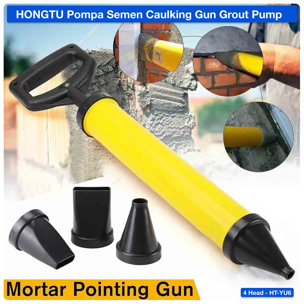 Jual HONGTU Pompa Semen Caulking Gun Grout Pump Mortar Sprayer 4 Head ...