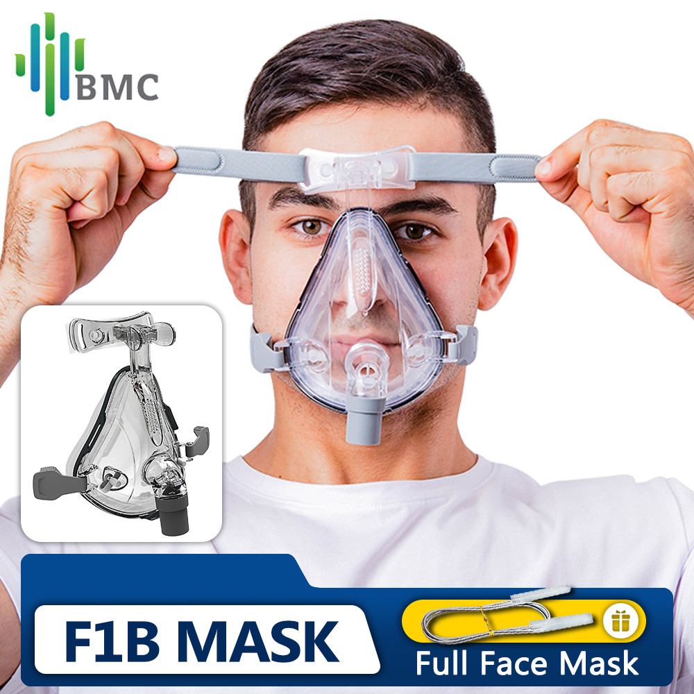 Jual BARU BMC Full Face Mask F1B CPAP Mask BiPAP Accessories With ...
