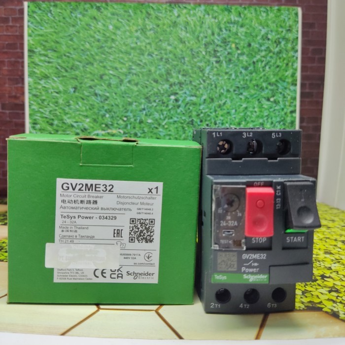 Jual Motor Circuit Breaker Schneider GV2ME32 / MCB GV2ME 32 24A-32A ...