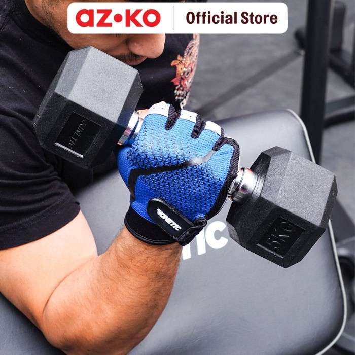 Jual AZKO Kinetic Sarung Tangan Gym Gel Protect Gym Gloves Pelindung ...