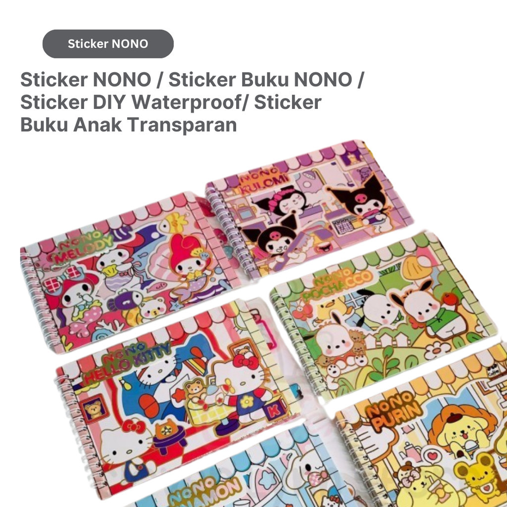 Jual Sticker NONO / Sticker Buku NONO / Sticker DIY Waterproof ...