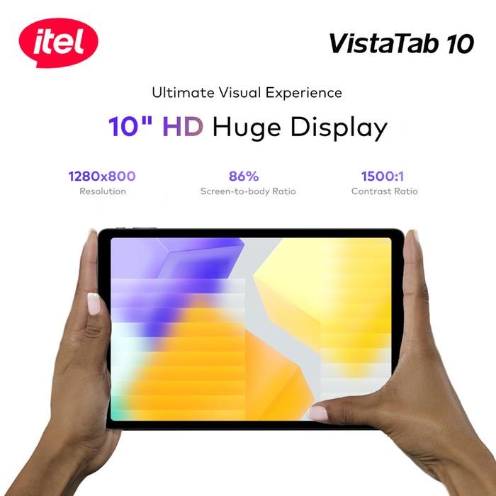 Jual Itel Vistatab 10 Tablet- 4Gb+128Gb - 10.1" Hd+ Ips Display Screen ...