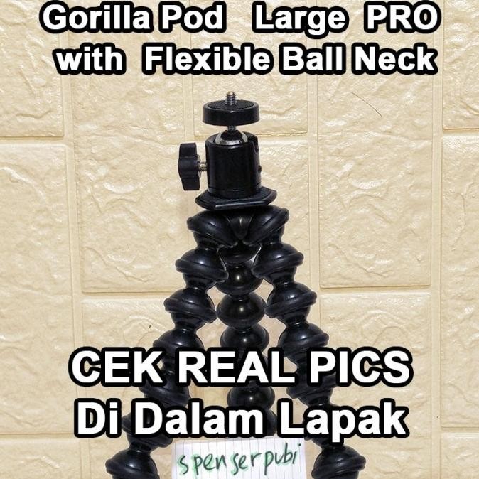 Jual Tripod GorillaPod Large PRO Kamera SLR Mirrorless Flexible Ball Head Terlaris | Shopee ...