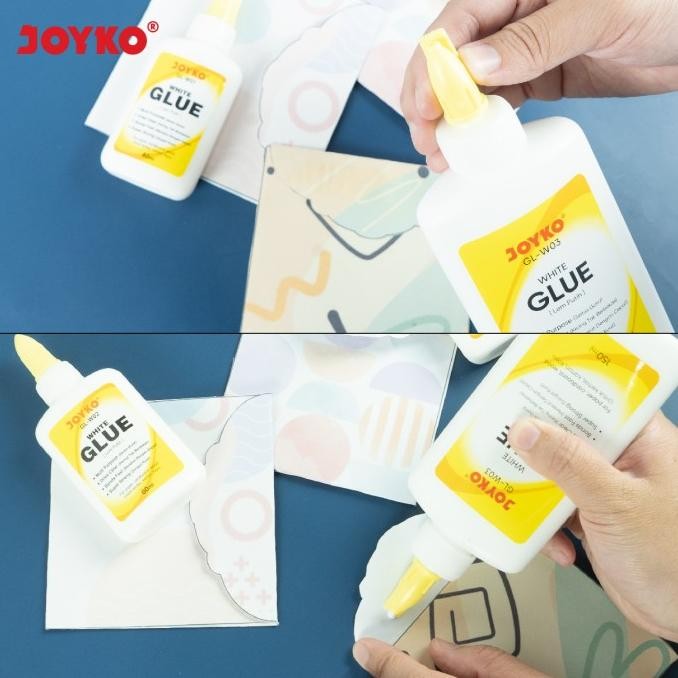 Jual White Liquid Glue Lem Putih Cair Kertas Joyko GL-W01 ~ W03 ...