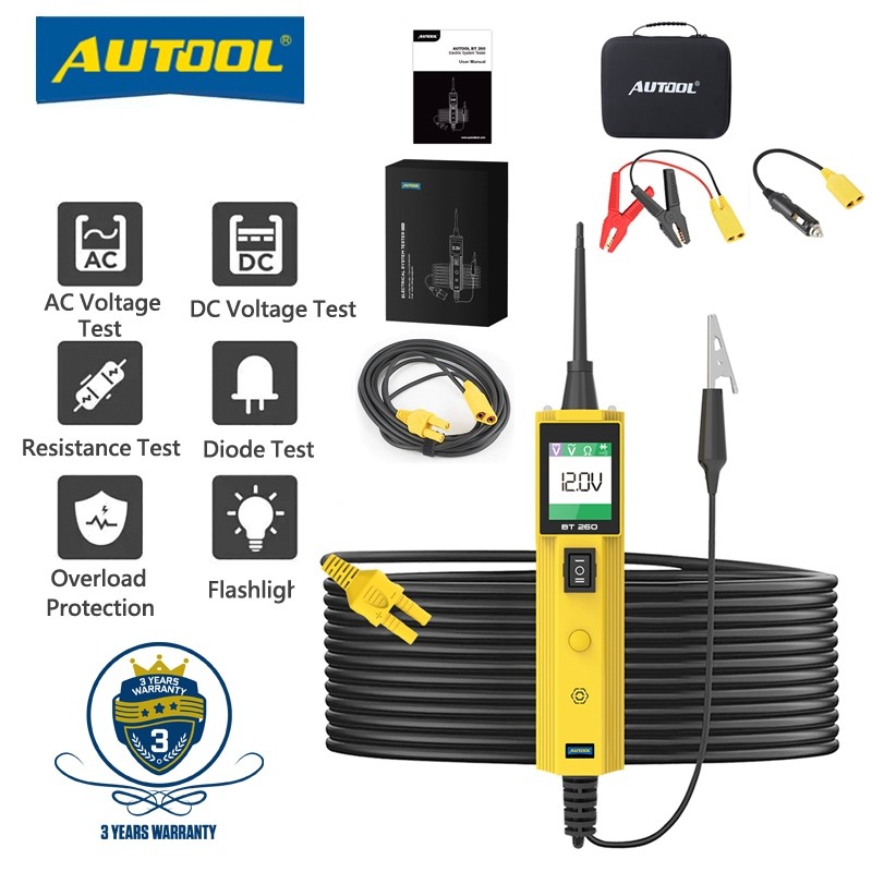 Jual AUTOOL BT260 CAR ELECTRIK SIRKUIT TESTER Power Probe Tool dengan ...