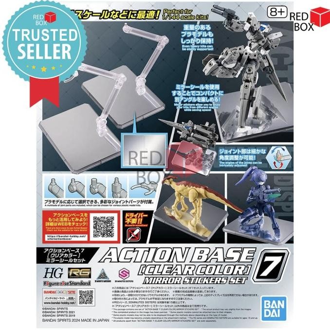 Jual Action Base 7 Clear Color Mirror Stickers Set Sticker Bandai ...