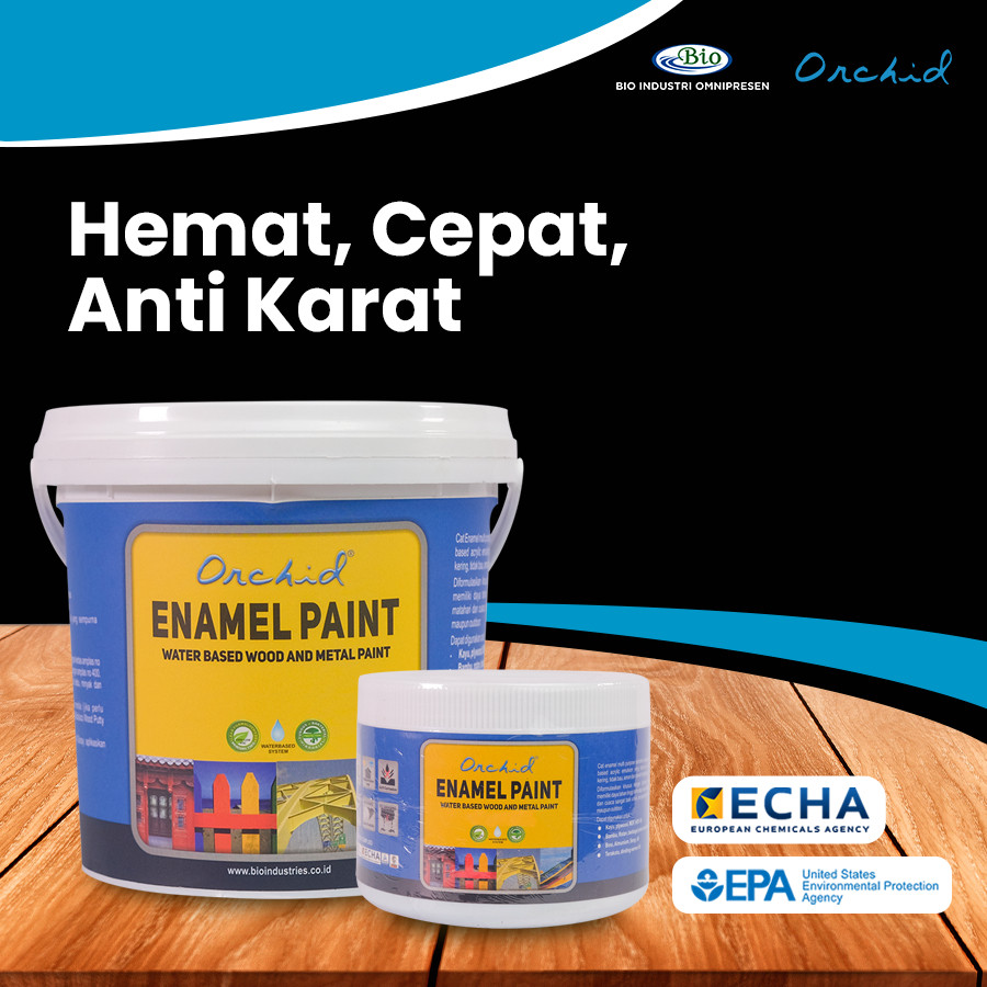 Jual Cat Besi Anti Karat Orchid Enamel Paint Waterbased 800gr | Shopee ...