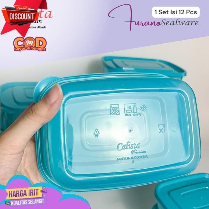 Jual TERBAIK CALISTA FOOD CONTAINER 12 PCS FURANO PREMIUM FULL COLOUR ...