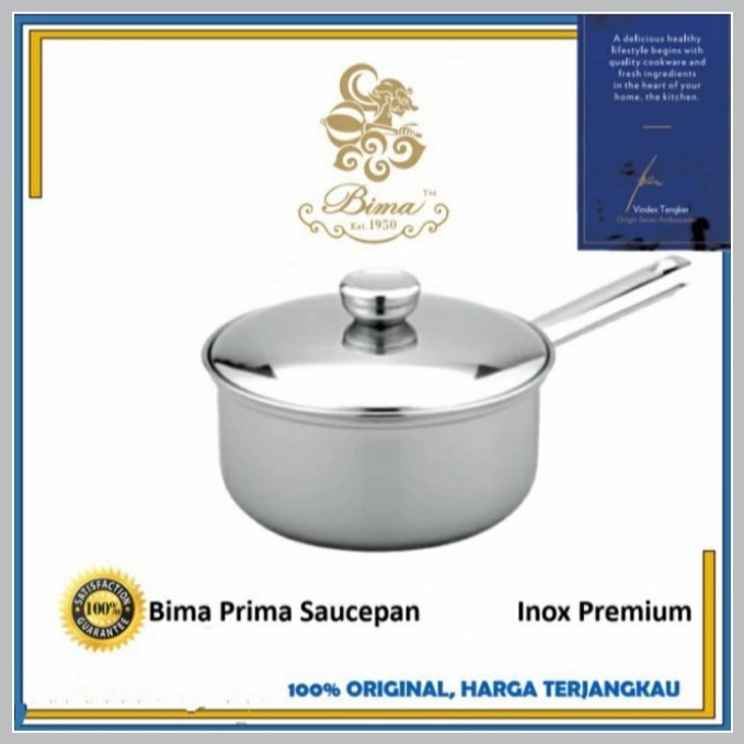 Jual panci susu bima /panci saus bima prima inox 16 cm(1,5L)/ 18cm(2L) | Shopee Indonesia