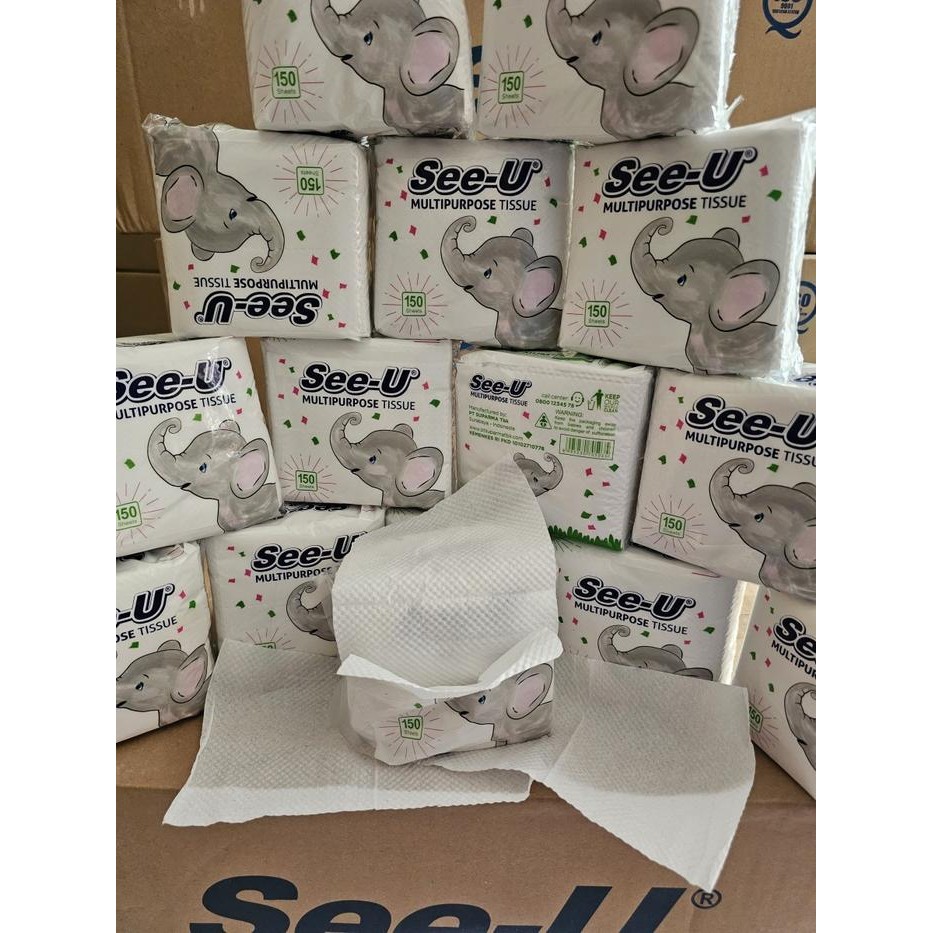 Jual BERAGAM AKO[10 PACK] TISSUE SEE-U GAJAH TISU POP UP TISU KOTAK ...