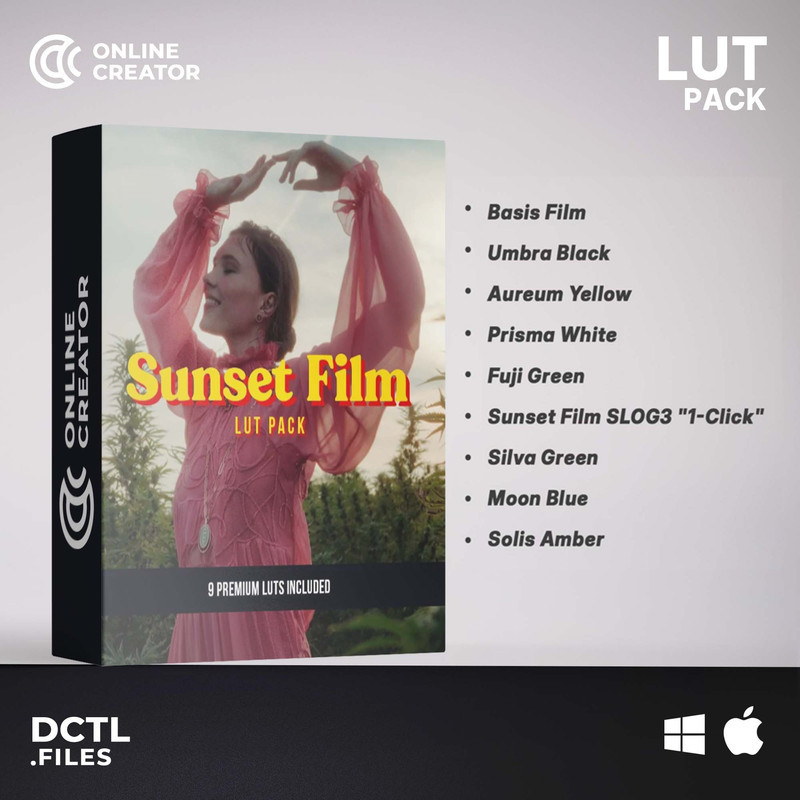 Jual Sunset Film LUT Pack VG Studio Color Grading | Shopee Indonesia