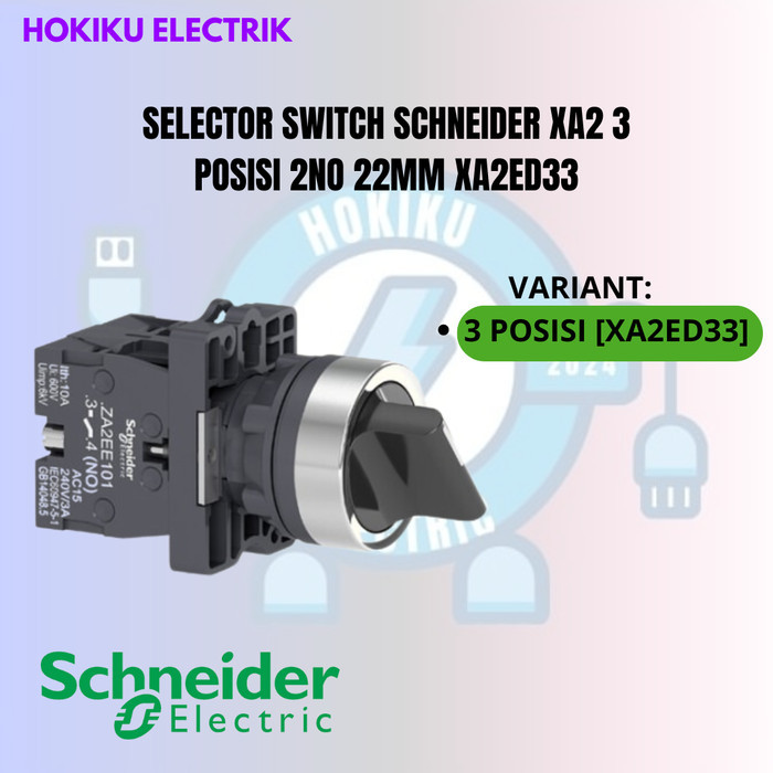 Jual SELECTOR SWITCH SCHNEIDER XA2 3 POSISI 2NO 22MM XA2ED33 | Shopee ...
