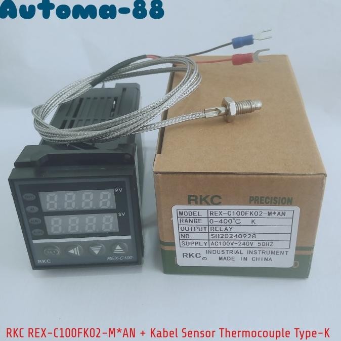 Jual RKC REX-C100FK02-M*AN 0-400C Temperature Controller Thermostat K-Type | Shopee Indonesia