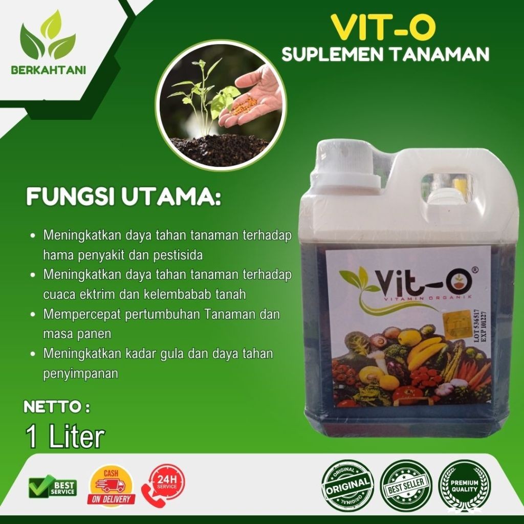 Jual Vit-O 1 Liter Pupuk Suplemen Tanaman POC Vitamin Tanaman | Shopee Indonesia
