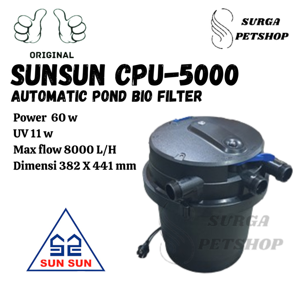 Jual SUNSUN CPU 5000 Automatic Bio Press Filter With UV Sterilizer ...