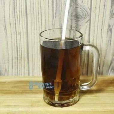 Jual +++++] Gelas Bir Beer Kaca Jempol Gagang Minum Teh Lemon Tea Jus ...