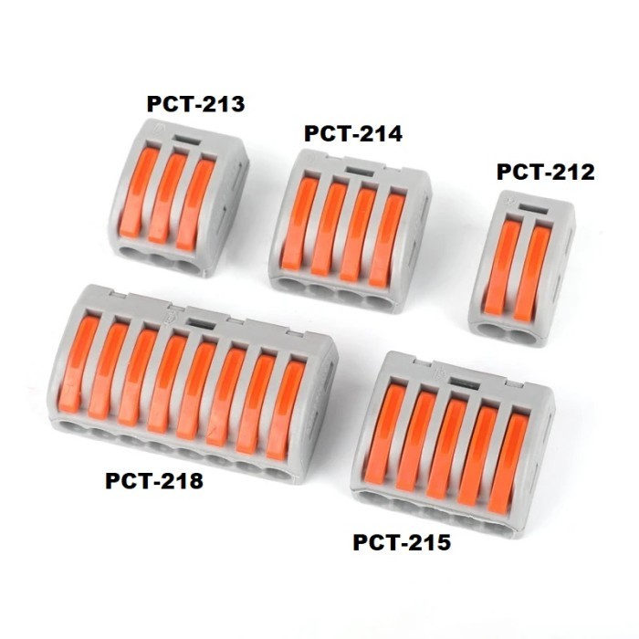 Jual Konektor Kabel Wago PCT-212 /3/4/5/8 Wire Connector Terminal | Shopee Indonesia