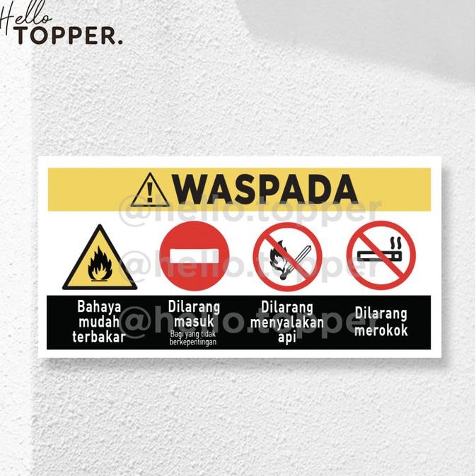 Jual Sign Board Akrilik Uv Print Safety Sign Rambu Multi Acrylic ...