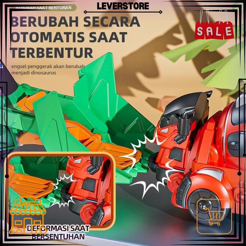 Jual Mainan Mobil Inersia Transformasi Dinosaurus Tank Dengan Peluncur ...