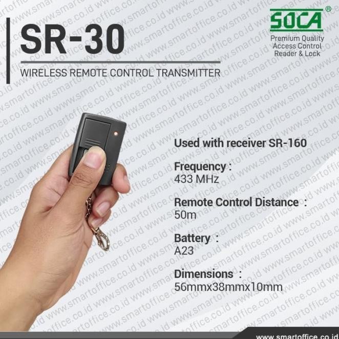 Jual Wireless Remote Control Transmitter Soca Sr30 For Access Control ...