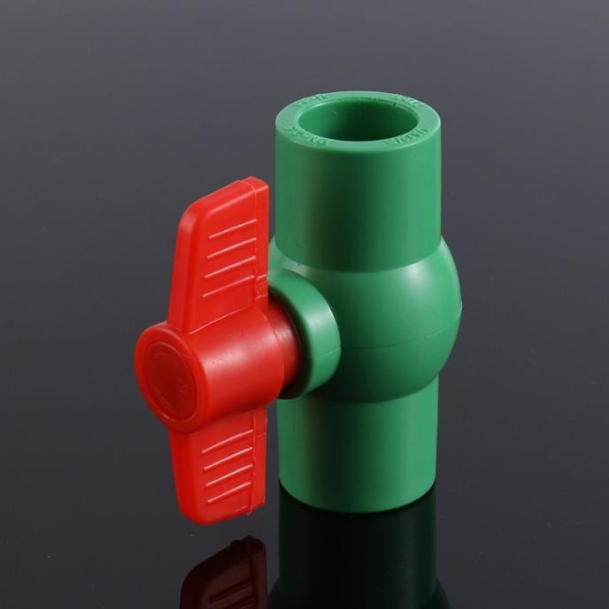 Jual ASLI BALL VALVE PLASTIC PPR 1-1/4 INCH / KRAN 40MM FITTING PPR ...