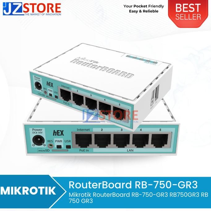 Jual BEBAS ONGKIR - Mikrotik RouterBoard RB-750-GR3 RB750GR3 RB 750 GR3 ...
