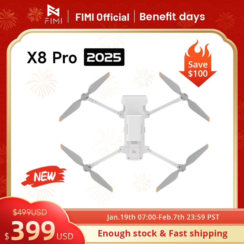 Jual KESP FIMI X8 Pro 2025 new drone GPS AI Super Night Video 4K 60fps 20KM range 3-axis Gimbal ...