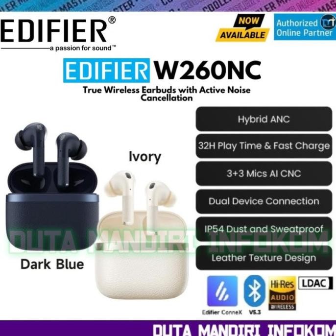 Jual Edifier W260Nc Tws - True Wireless Earbuds With Active Noise ...