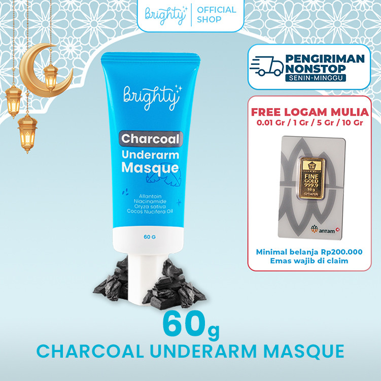 Jual Brighty Charcoal Underarm Masque Masker ketiak Mencerahkan ...