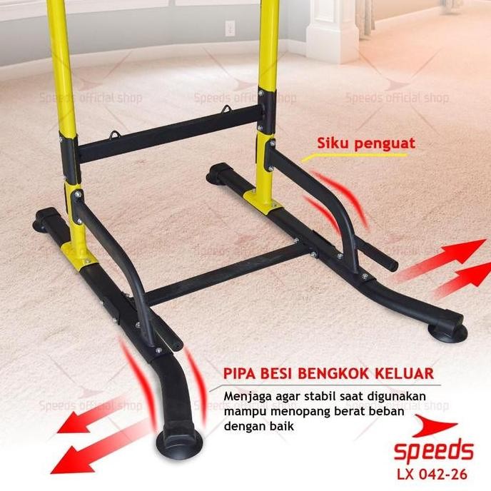 Jual SPEEDS Power Tower Pull Up Bar Chin Up Bar Outdoor Olahraga ...