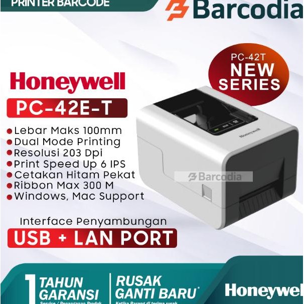 Jual CO Printer Barcode Honeywell PC42E-T PC42ET Direct Thermal ...