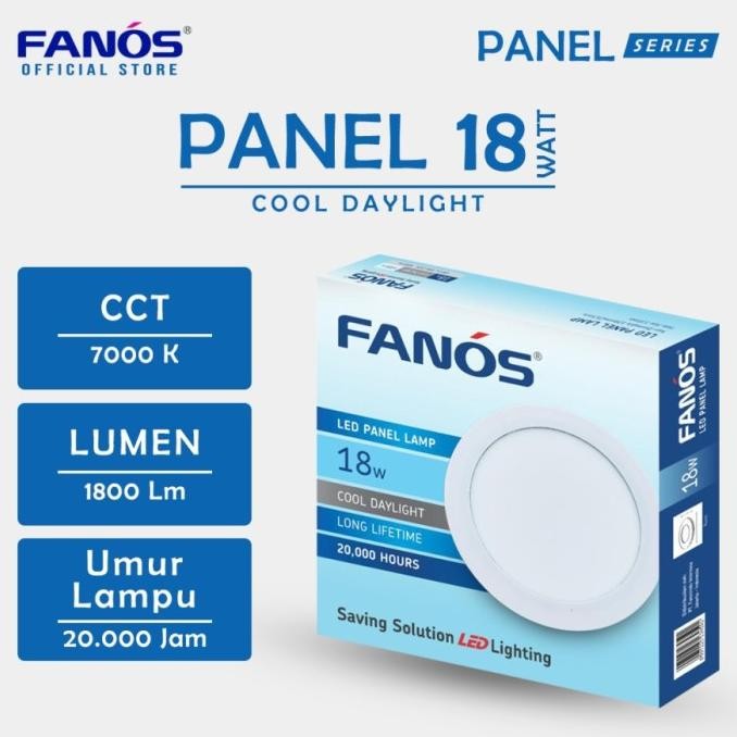 Jual Lampu - Fanos Lampu Led Panel 18W - Downlight Ceiling Inbow 18 ...