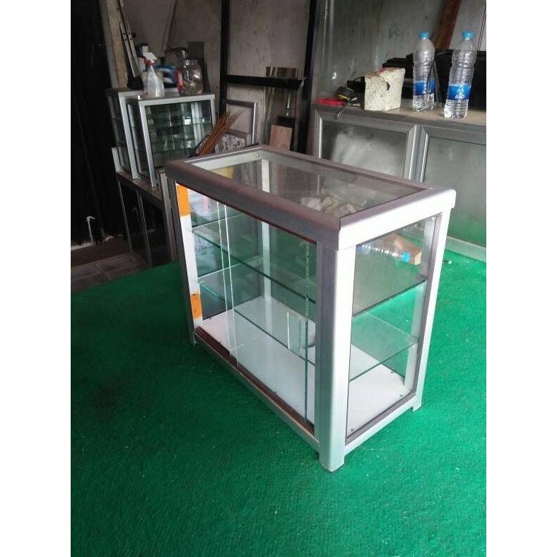 Jual CO Etalase alumunium rokok kaca - Etalase kaca alumunium mini ...