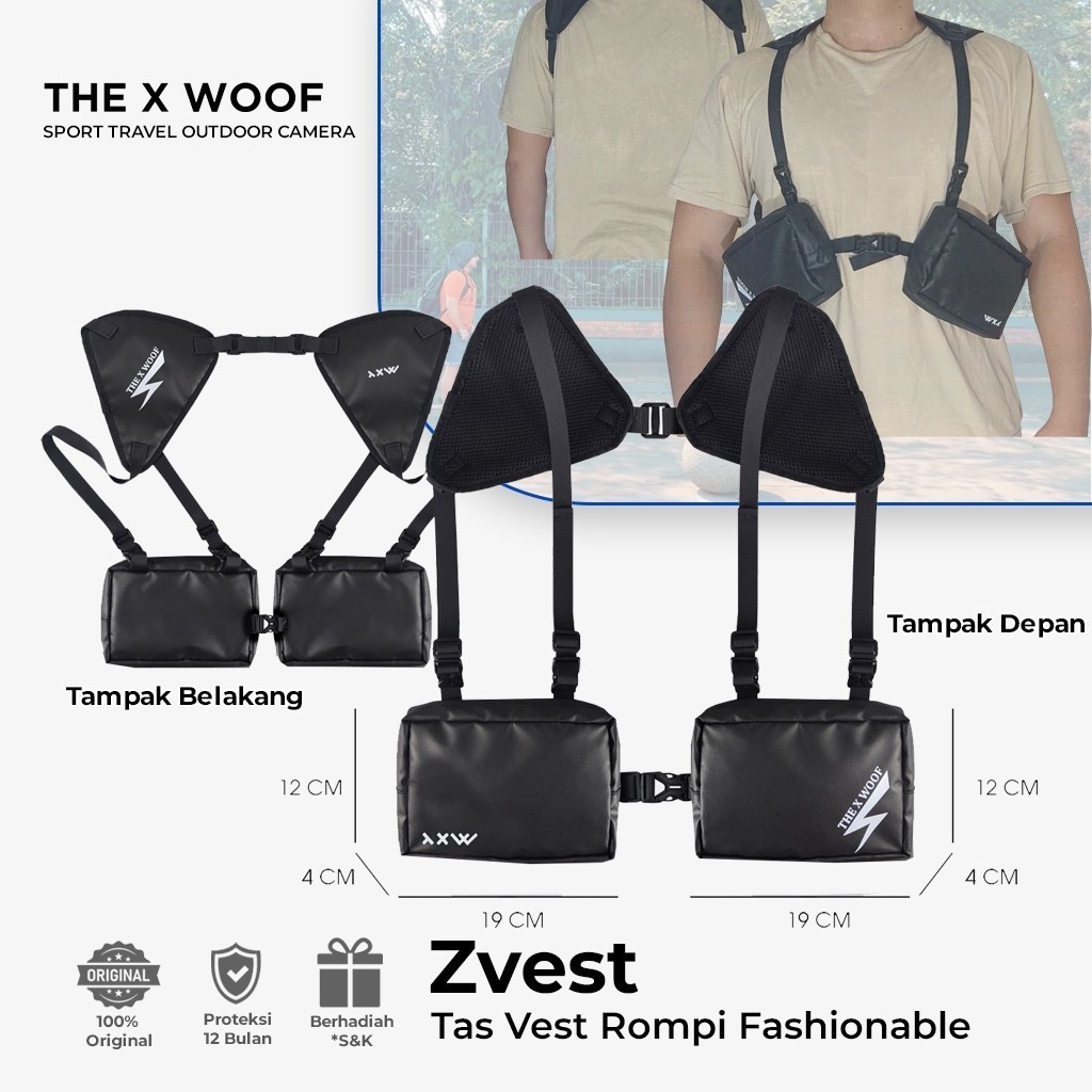 Jual The X Woof Zvest1 Tas Dada Rig Bag | Shopee Indonesia