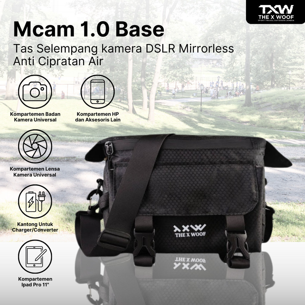 Jual The X Woof Mcam1Base - Tas Kamera DSLR Mirrorless Anti Cipratan ...