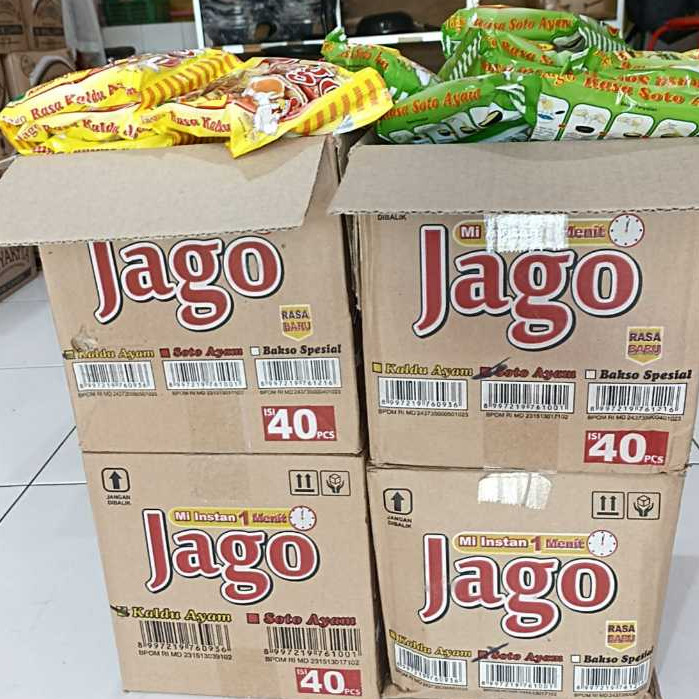 Jual MIE JAGO 1 KARTON ISI 40PCS - INTERMIE DAN MIE TIPTOP ISI 20PCS ...