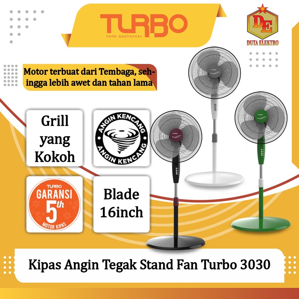 Jual Kipas Angin Tegak Turbo CFR 3030 Stand Fan | Shopee Indonesia